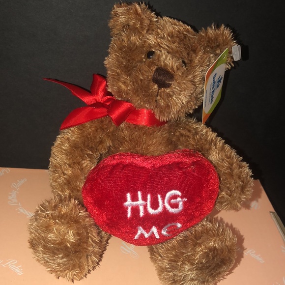 Toys | Valentine7 Stuffed Plush Bearred Hug Me Heart | Poshmark